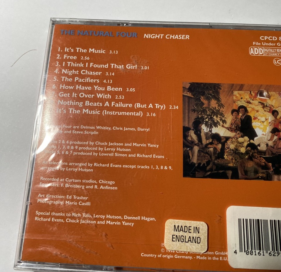 Nightchaser by The Natural Four (CD, Mar-1998, Charly Records (UK)) New ...