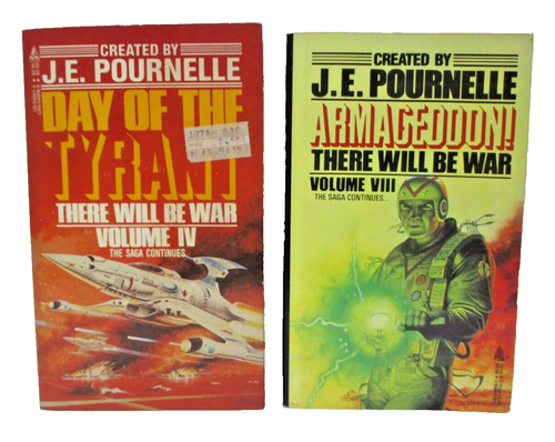 J.E. Pournelle book lot Armageddon, Day of the Tyrant There Will Be War ...