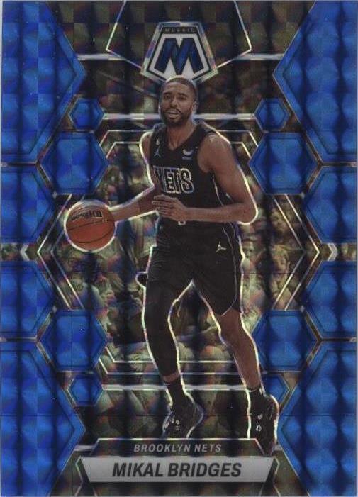 2022-23 Panini Mosaic - Mikal Bridges #2 Blue Mosaic Prizm /199 for ...