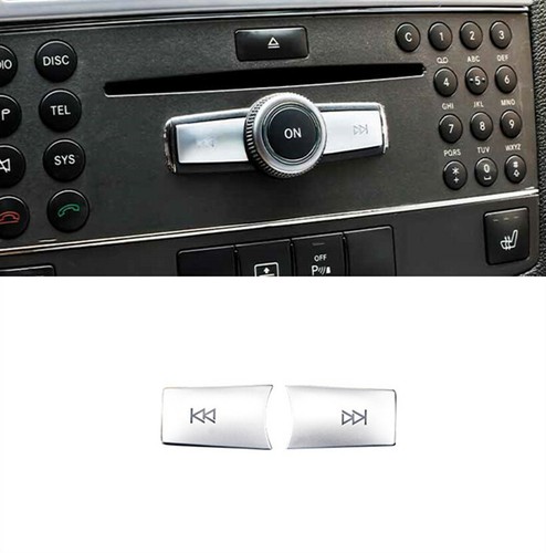 Car Center Console Volume Buttons Sequins Trim For Mercedes Benz W204 ...