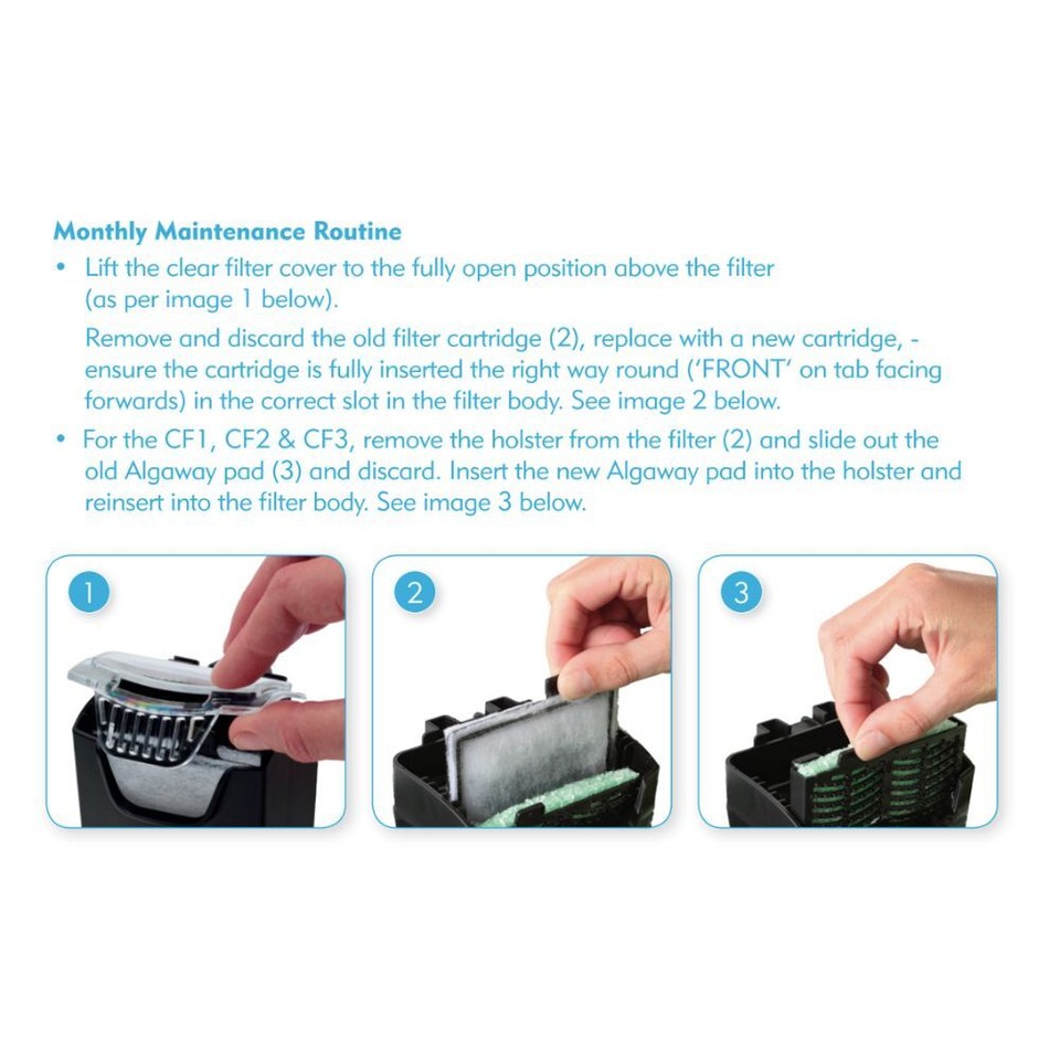 Interpet Cartridge Filter Service Pack Mini CF1 CF2 CF3 Aquarium Media ...