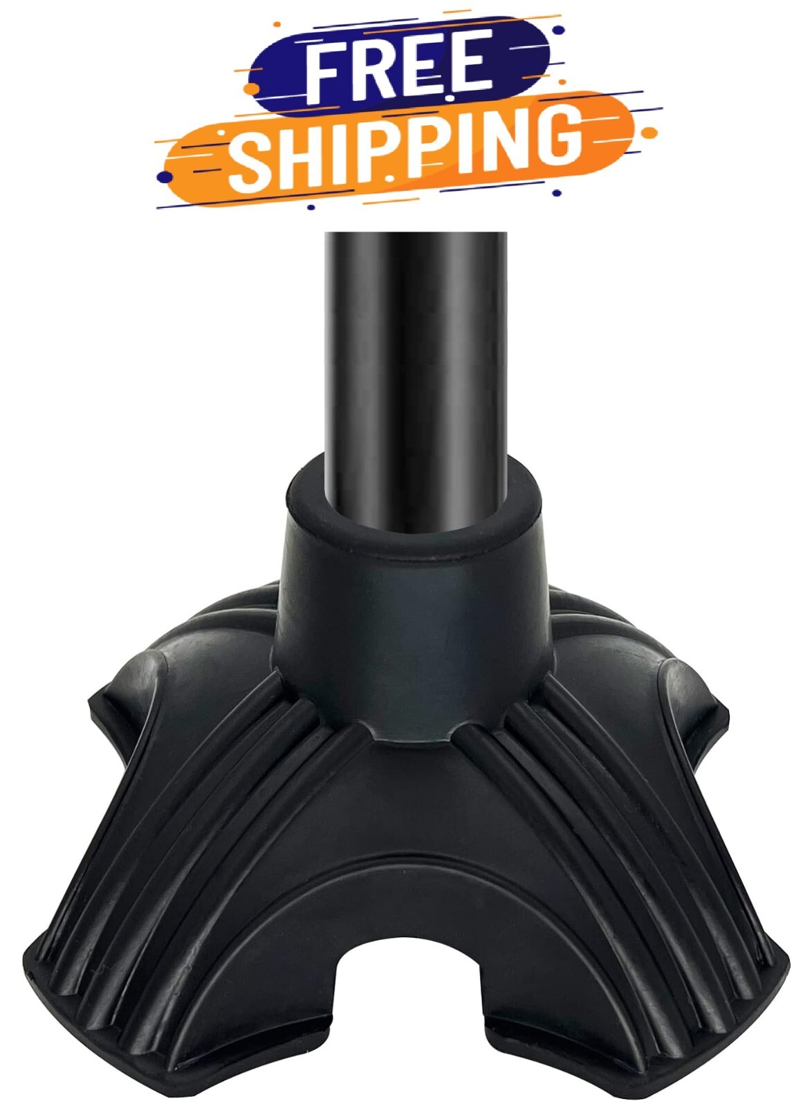 Cane Tips - 1 Inch Heavy Duty Rubbers Self Standing Quad Base ...