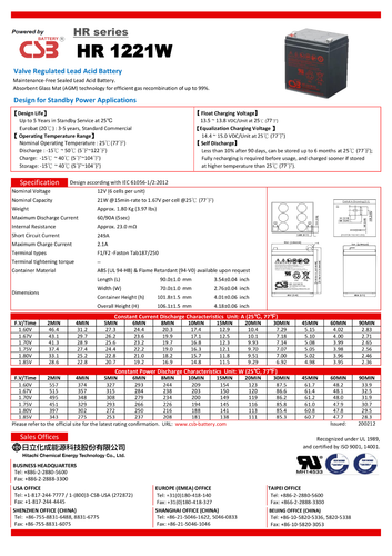 APC UPS RBC44/RBC140 Replacement battery 16x CSB HR1221W F2 terminal | eBay