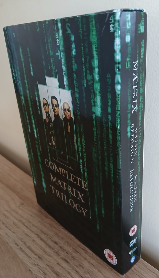 The Matrix Trilogy 2007 Region 2 DVD Boxset PAL UK (Reeves, Dir: The ...