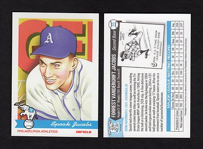 #30 FORREST "SPOOK" JACOBS, A's ~ Philadelphia Athletics Historical ...