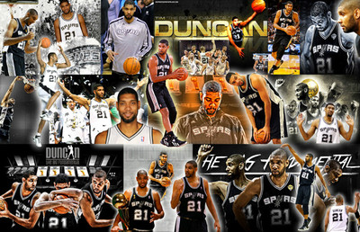 Tim Duncan Collage Poster | eBay