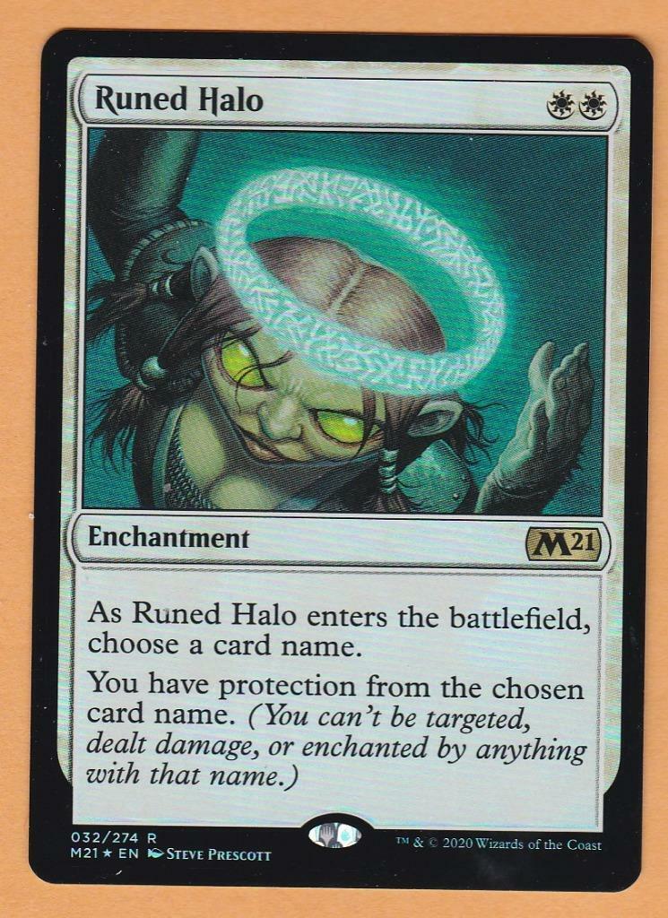 MTG: M21: Foil: Runed Halo | eBay