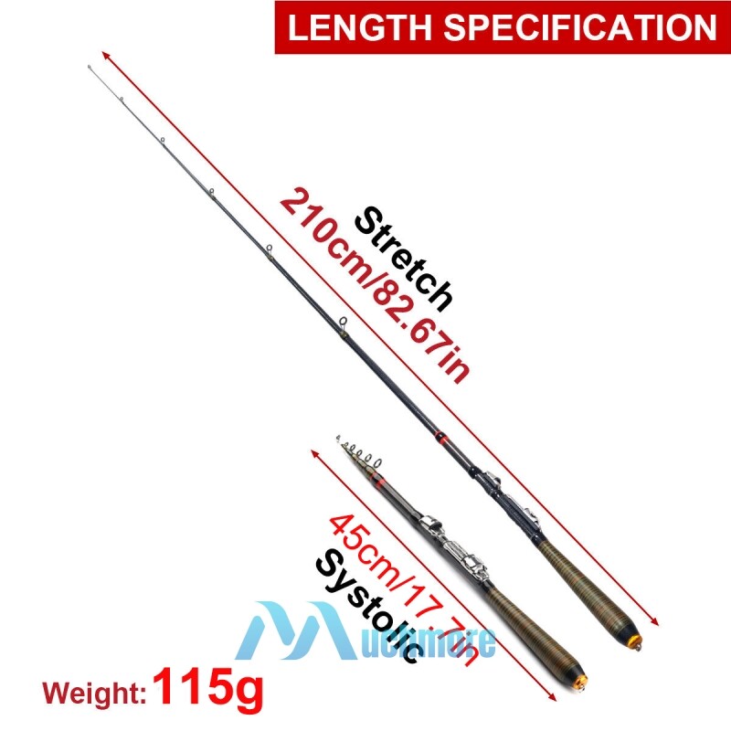 Telescopic Fishing Rod Spinning Pole Reel Combo 155Pcs Fishing ...