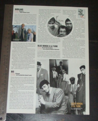 Blue Rondo A La Turk original ONE magazine clipping page PHOTO article ...