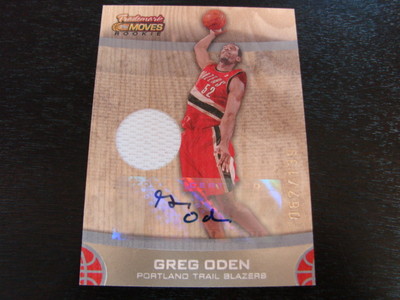 2007-08 Topps Trademark Move Greg Oden Autograph / Jersey Card (B46 ...