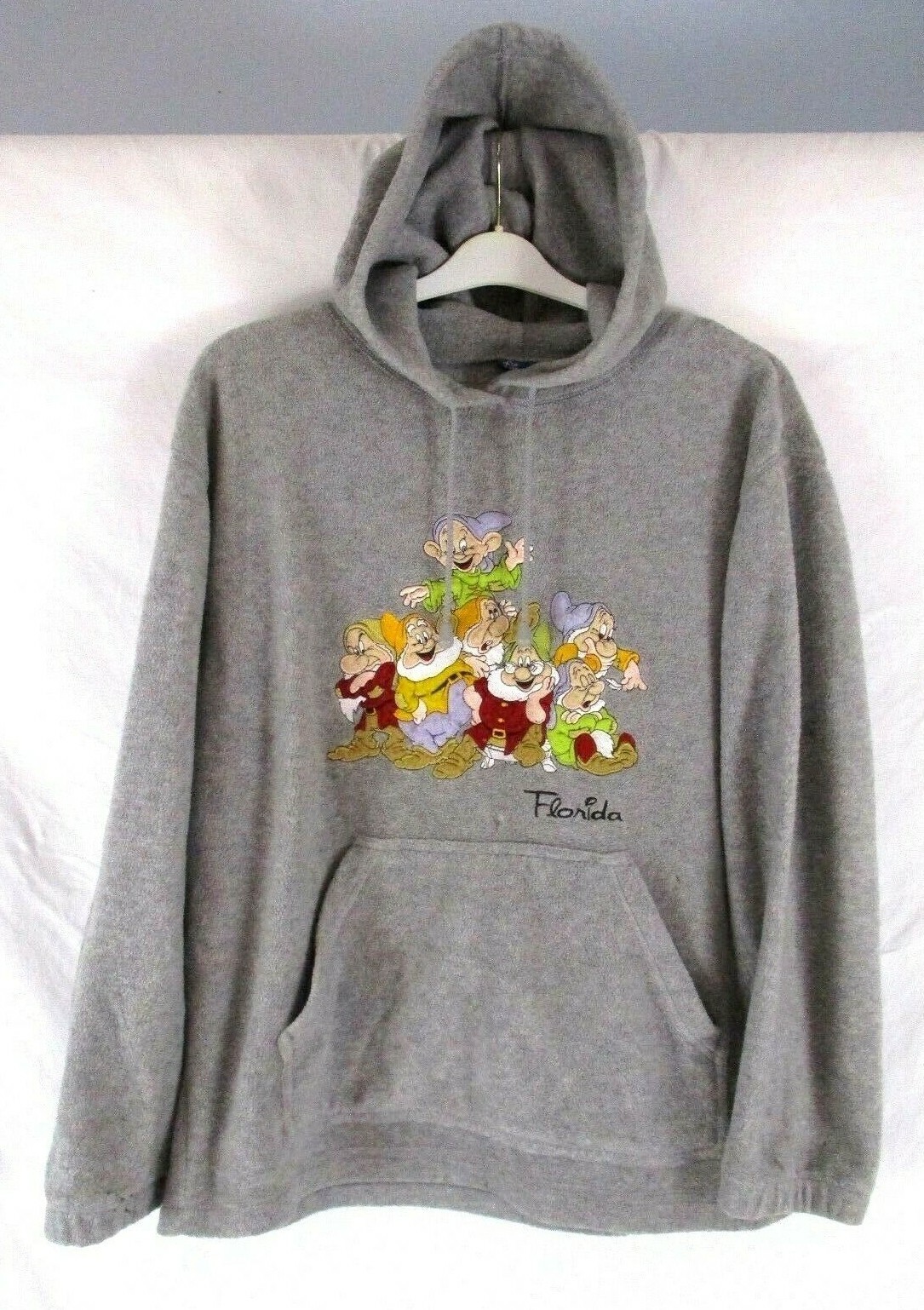 Disney Snow White Seven Dwarfs Adult Hoodie Jacket Sz M Embellished ...