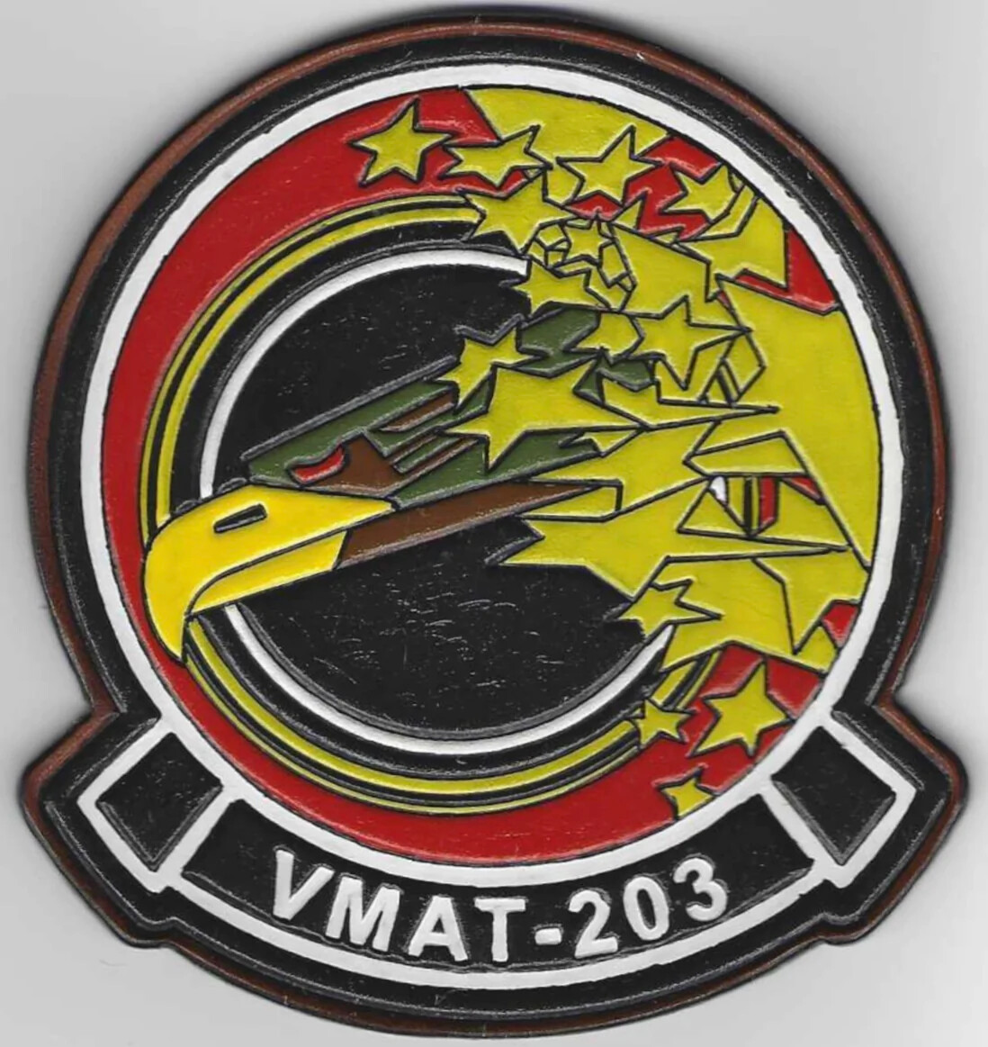 4.25" MARINE CORPS VMAT-203 HAWKS FULL COLOR LEATHER PATCH | eBay