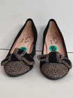 FERCA 81 Black Made In Italy Suede patent leather accent, animal print ...