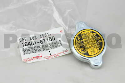 1640167150 Genuine Toyota CAP SUB-ASSY(FOR WATER OUTLET) 16401-67150 | eBay