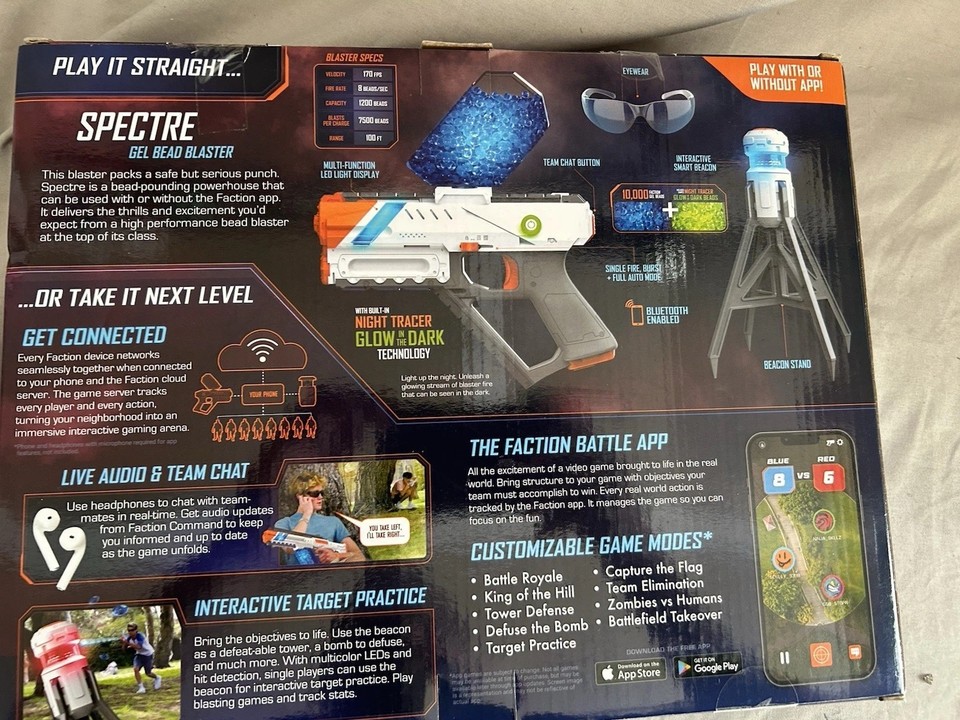 Faction Spectre Battle System Gel Bead Blaster | eBay