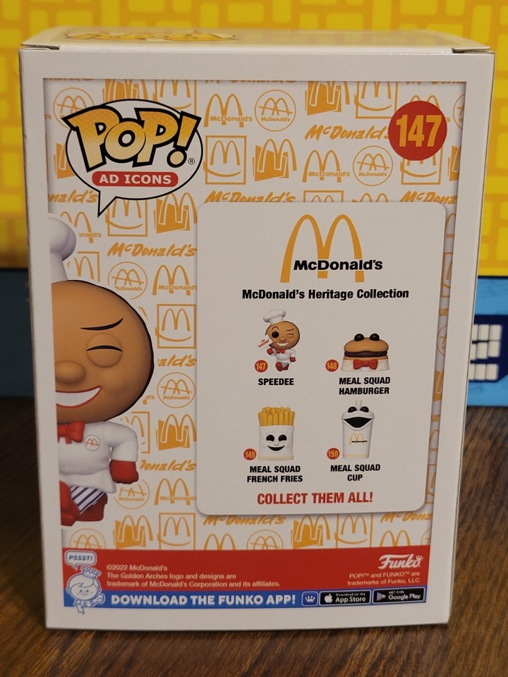 Funko Pop! Ad Icons McDonald's Speedee # 147 Vinyl Figure Funko ...