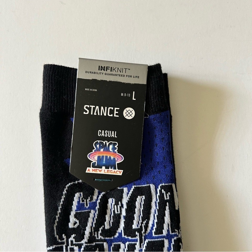 Space Jam Stance New Legacy Goon Squad Socks Blue & Black | eBay