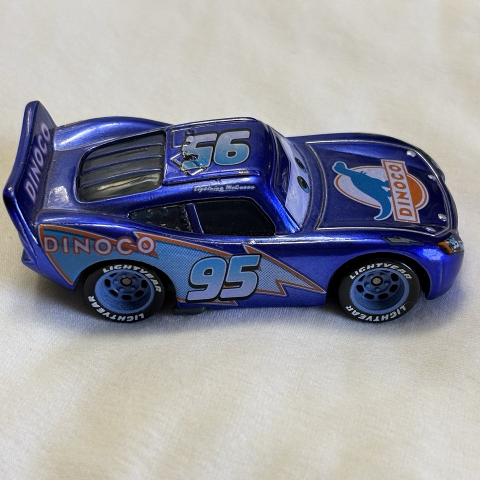 Disney Pixar Limited Edit BLU RAY Lightning McQueen Dinoco Die Cast Car ...