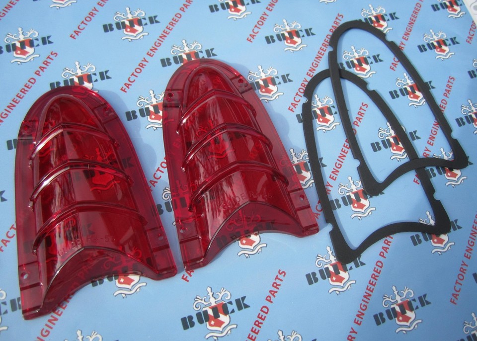 1955 Buick Tail Light Lens Kit. Special Century Super Roadmaster. Guide ...