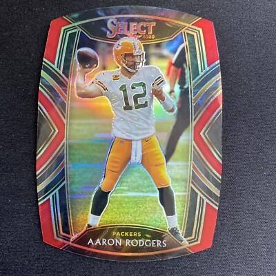 2020 Select Aaron Rodgers Die Cut Red Club Level Packers | eBay