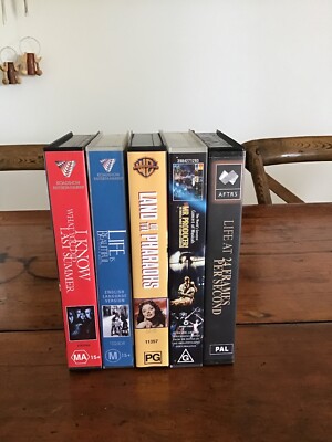 A Set Of Five VHS Movie Tapes Rated From G To Ma15+ | eBay