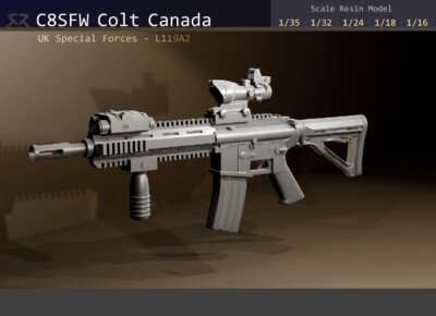 C8SFW Colt Canada L119A2 - 1/35, 1/32, 1/24, 1/18, 1/16 resin model | eBay