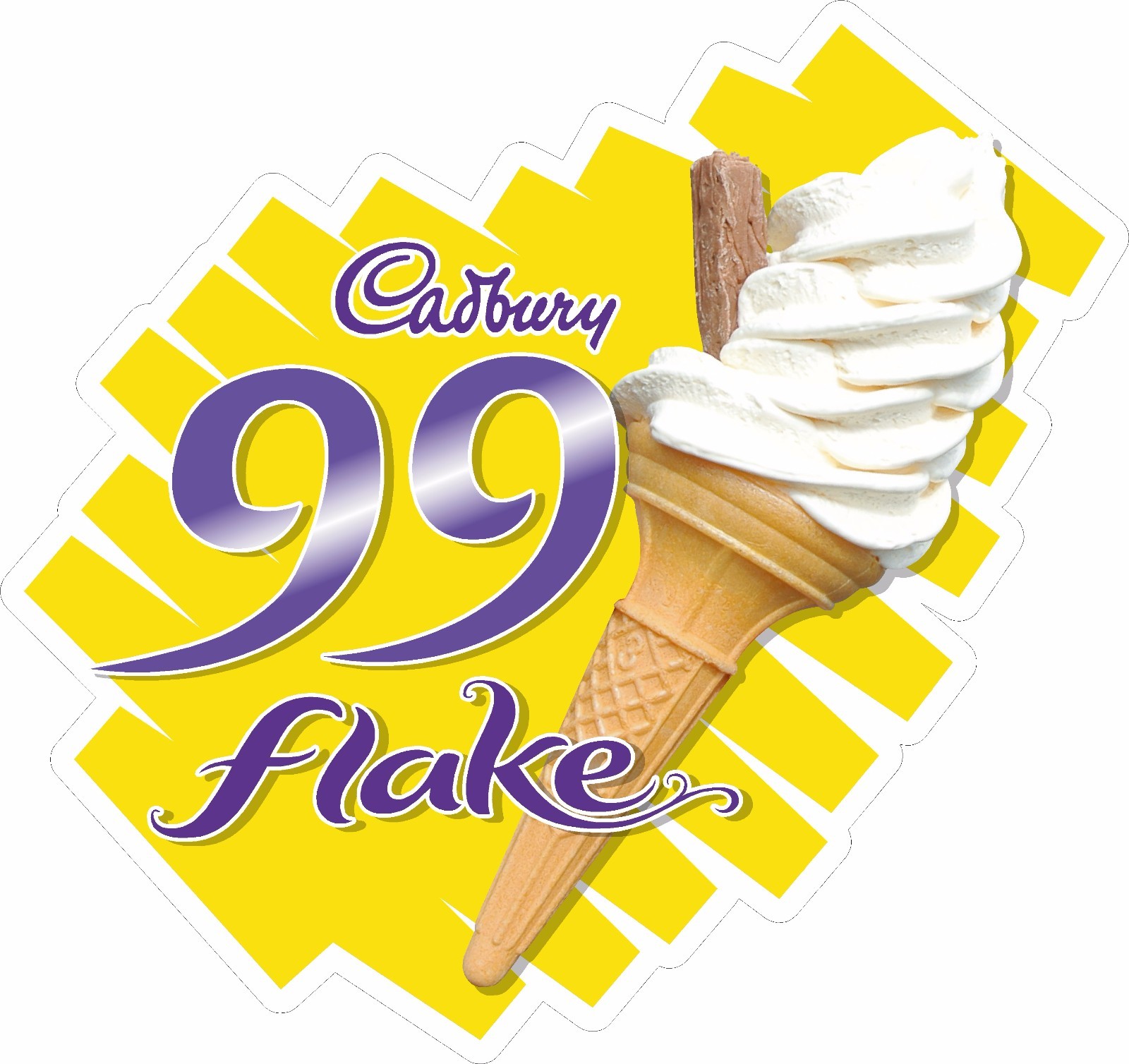 Ice Cream Van, 99 Flake Sticker, Cadbury, Shop, Cafe, Restaurant ...