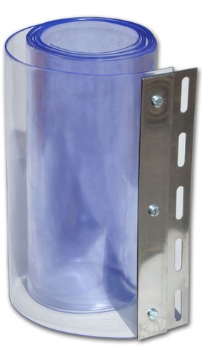 PVC Strip Curtain - Butcher Room Door Kit - 1m (w) x 2m (d) - 200 x 2mm ...