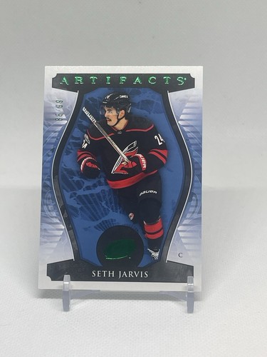 2023-24 Upper Deck Artifacts Seth Jarvis Emerald 88/99 Carolina ...