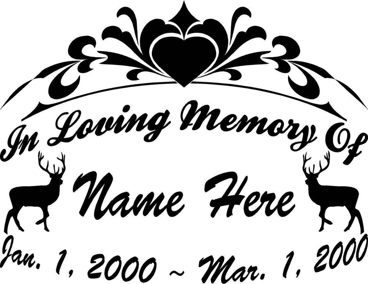 In Memory Of Decals In Loving Memory Decals & Stickers | Decalboy