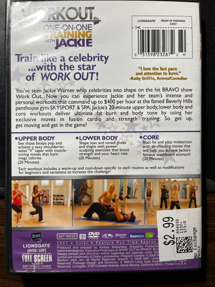 Workout - One On One Training with Jackie 3 Fat Burning Routines 1 ...