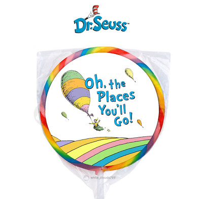 24 Dr Seuss Oh the Places You'll Go 1.67" Sticker Labels for Bag Party ...