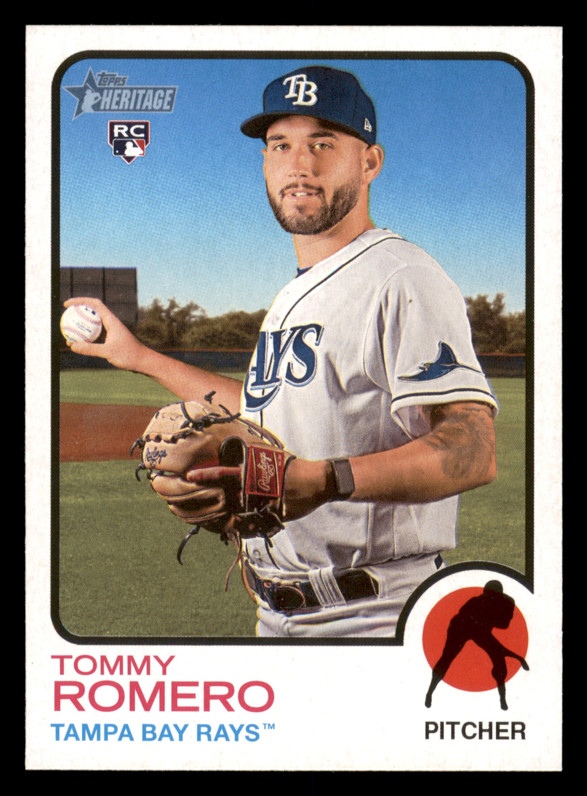 2022 Topps Heritage Tommy Romero #533 RC Tampa Bay Rays Baseball Card ...