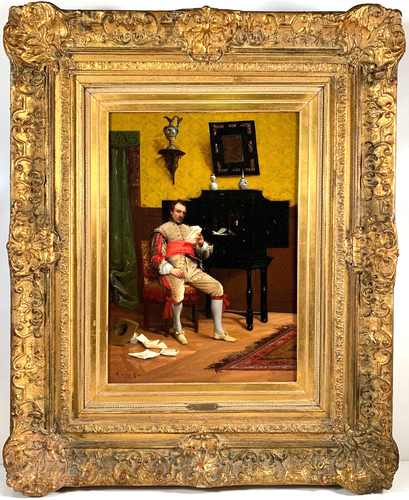 Listed Artist Ricardo De Los Rios (1846-1929) Signed Oil Painting On ...