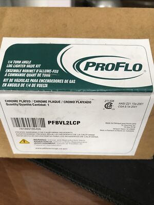 PROFLO PFBVL2LCP 1/4"T Straight Log Lighter Valve | eBay