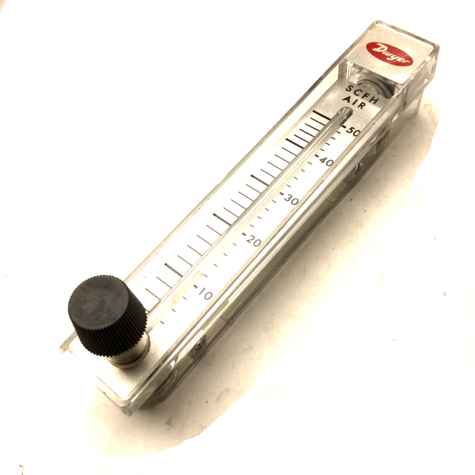 Dwyer RMB-52-SSV Air Flow Meter, 70psi Max, Range: 4-50 SCFH, Ports: 1/ ...