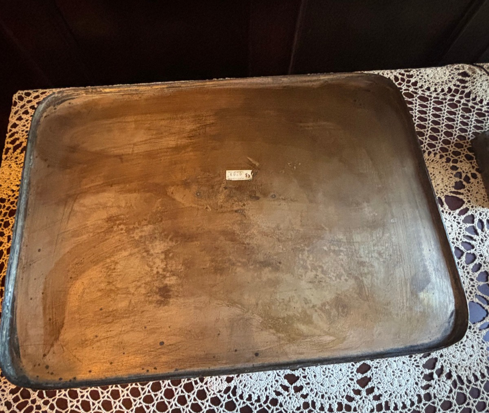 Castilian Imports Vintage Large Solid Brass Heavy Decorated Tray 21"X ...