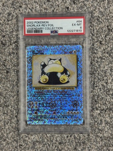 Pokemon 1x Snorlax - Legendary Collection Reverse Holo - #64 - PSA 6 | eBay