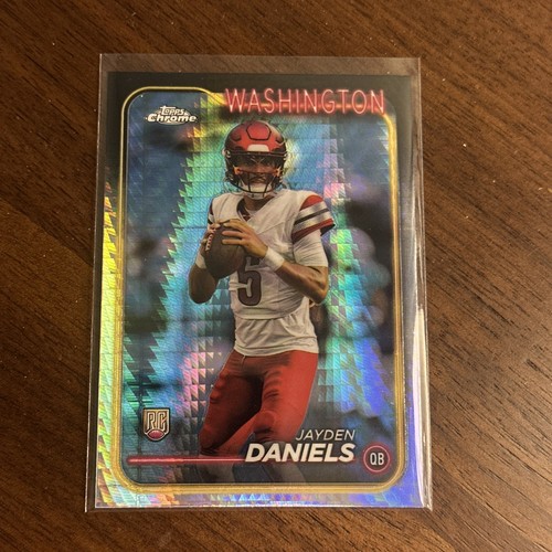 2024 Topps Chrome Jayden Daniels #201 Hyper Prizm Refractor Rookie ...