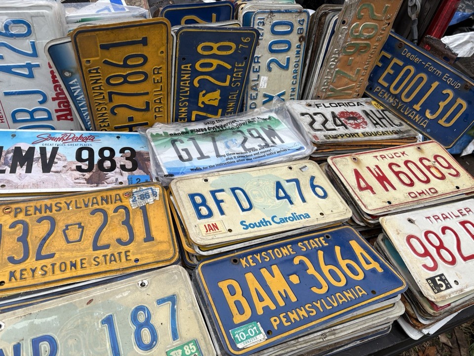 License Plate Lot RANDOMLY PICKED! Lot Of 5 Retired Plates Best Deal On ...