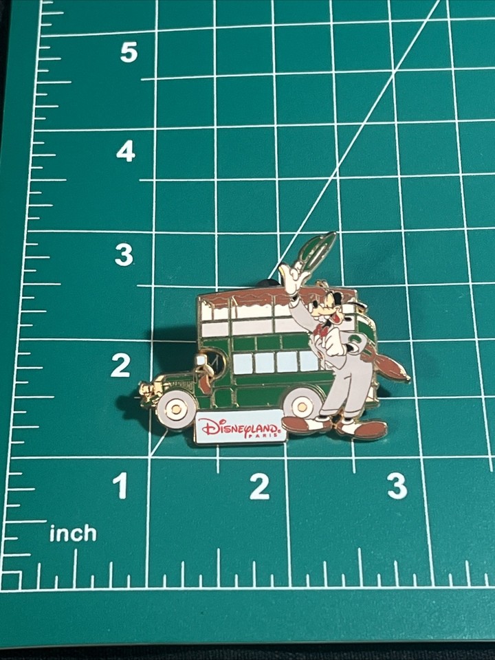 Disney Pin Disneyland Paris 12987 DLP Attractions Double Decker Bus ...