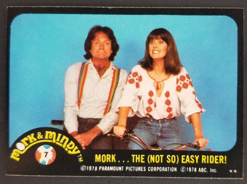 Mork & Mindy 1978 TV Show Topps Sticker Card #7 (NM) | eBay
