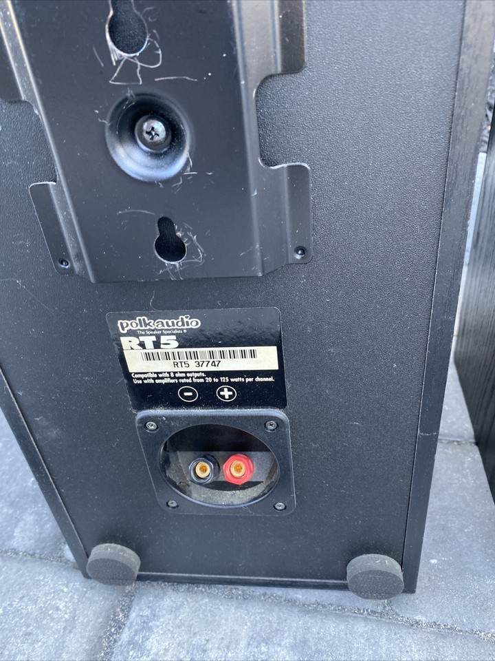 Polk Audio Speakers RT5 Pair 2-way Dual Ports | eBay