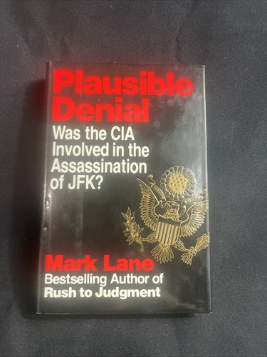 Plausible Denial Mark Lane Hardcover 1991 5th Print JFK Assassination ...
