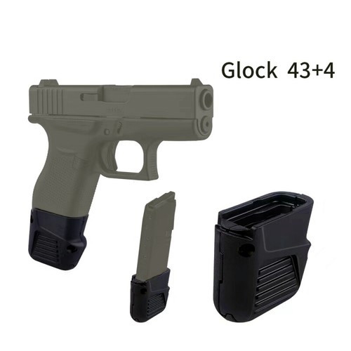 2 PCS for Glock 43 +4 9mm Magazine Base Plate G43 10rd Mag Grip ...