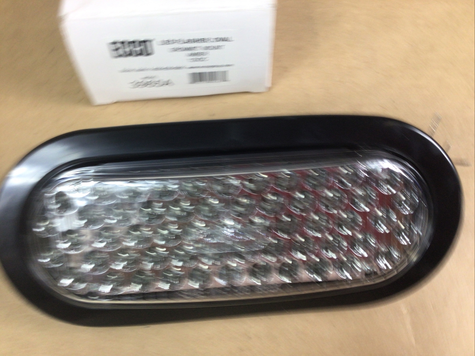 Ecco LED Directional Warning Light Amber Lens Oval Grommet Mount Model ...