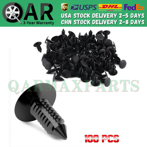 100x Fender Christmas Tree Clip Retainer For GM Ford Chrysler 1605396 ...