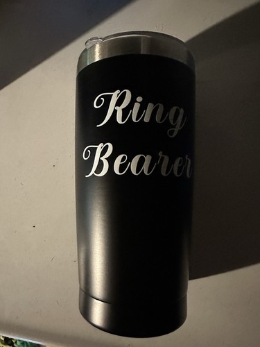 Black Ring Bearer Tumbler Cup Wedding Party gift | eBay