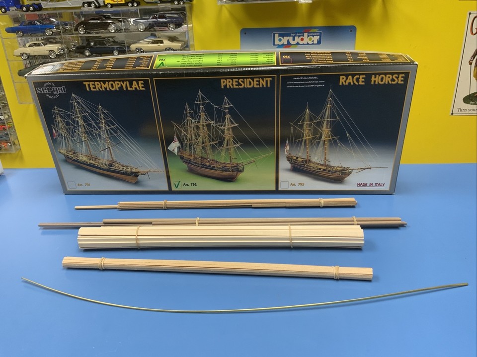 MANTUA SERGAL ART. 792 PRESIDENT ENGLISH FRIGATE MODEL KIT 1/60 SCALE ...