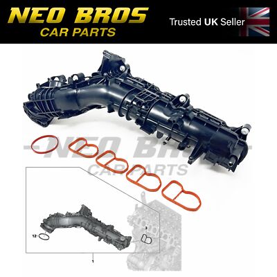OEQ Intake Inlet Manifold & Swirl Flaps BMW 1 2 3 4 5 7 X Series B47 ...